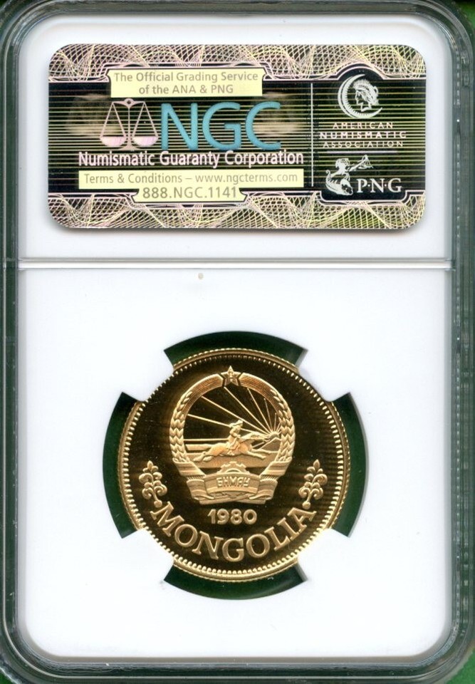 MONGOLIA GOLD O.5401 OZ 1980 YEAR OF CHILD NGC PF 69 ULTRA CAMEO 750 T | eBay