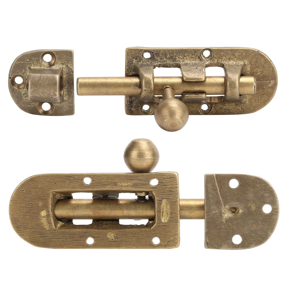 Vintage Brass Door Latch Antique Door Window Bolts Buckle Sliding Lock ...