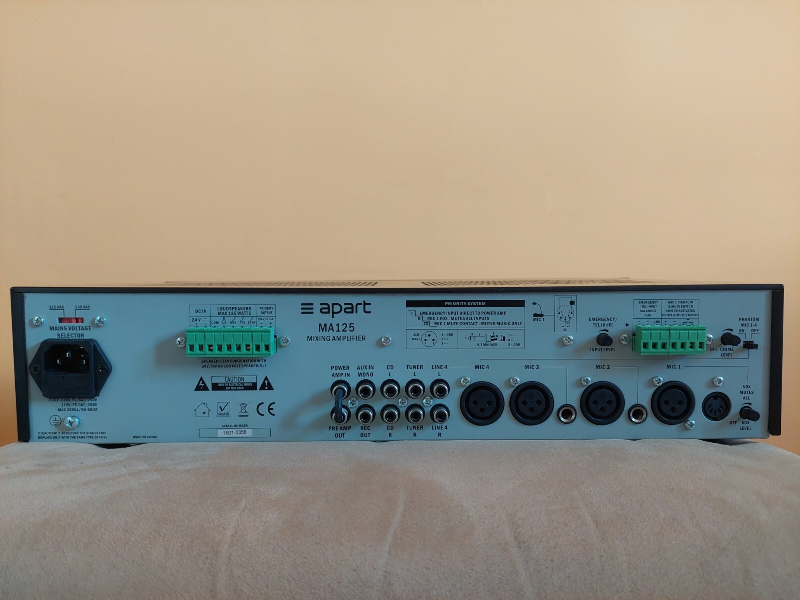 APART MA 125 Mixing Amplifier | eBay UK