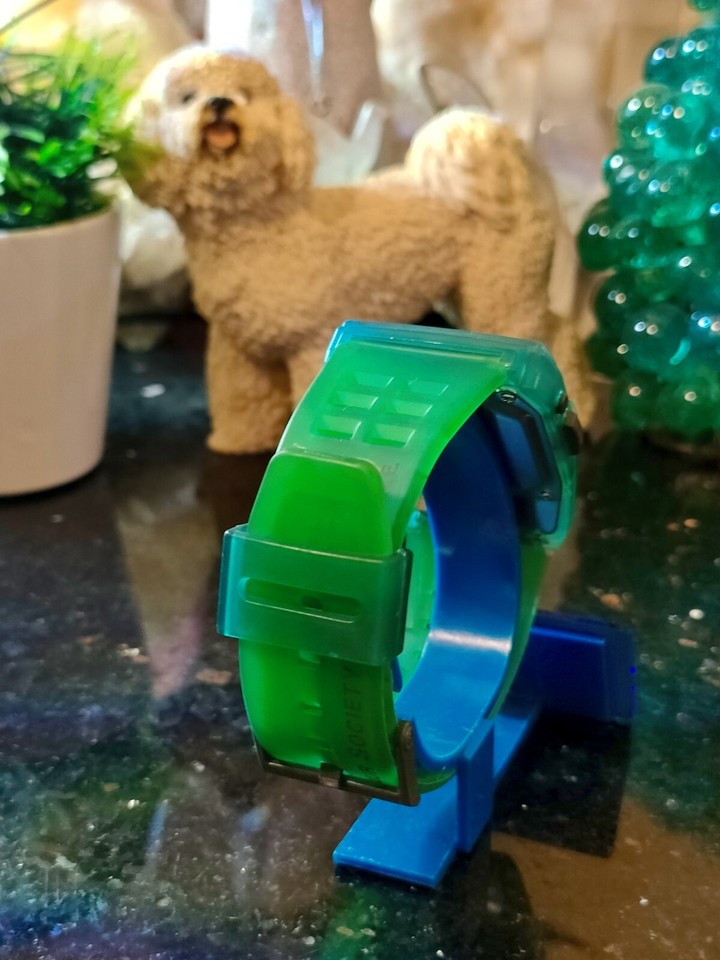 1995 Vintage Casio Dino Zone ILLUMINATOR Databank Telememo 50 Green ...