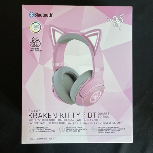 Razor Kraken Kitty V2 BT Quartz Edition Wireless Bluetooth Headset RGB ...