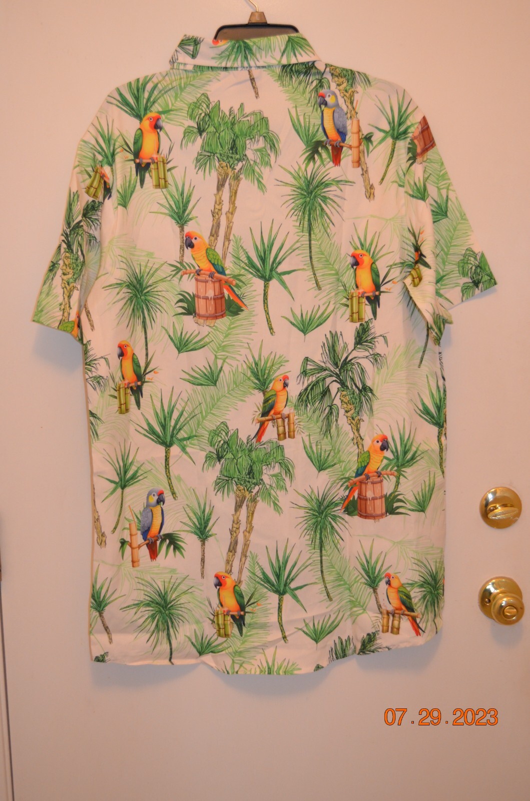 MOKALOHA MEN'S PARROT HAWAIIAN SHIRT - NEW - MEDIUM | eBay