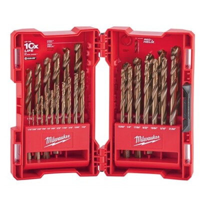 29-PC COBALT RED HELIX DRILL BIT SET MLW48-89-2332 Brand New! | eBay