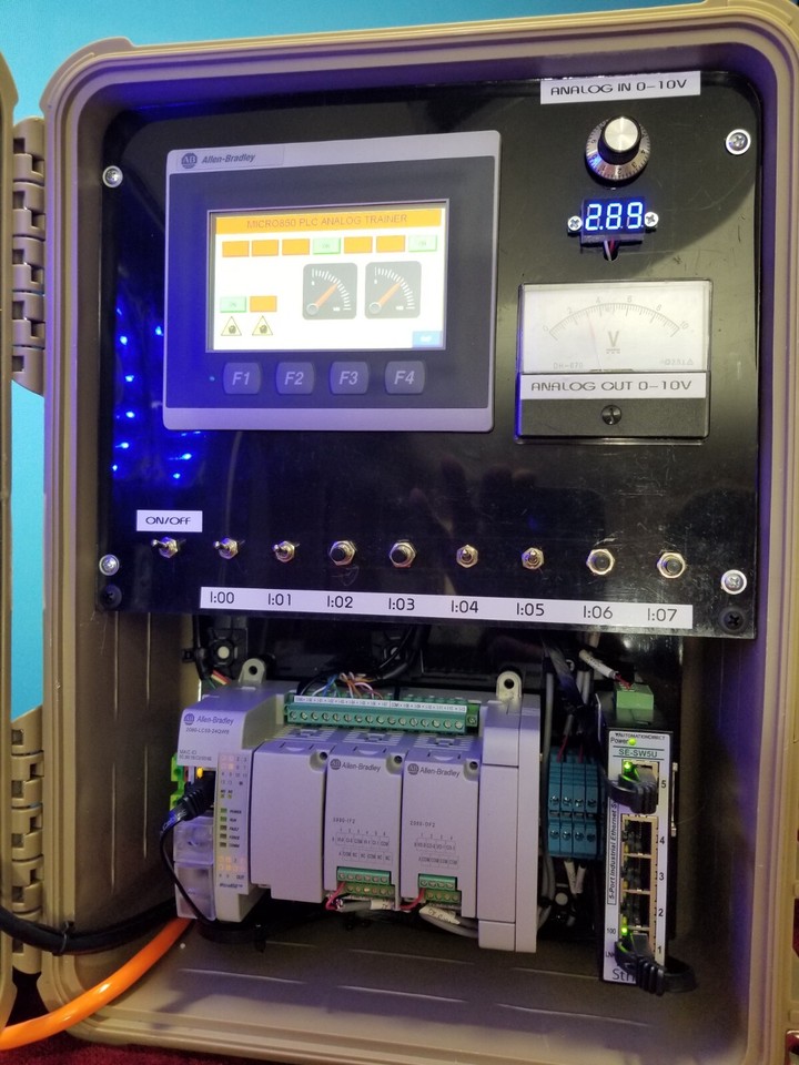 Allen-Bradley PLC Trainer Training Kit Micro850 with Panelview HMI ...