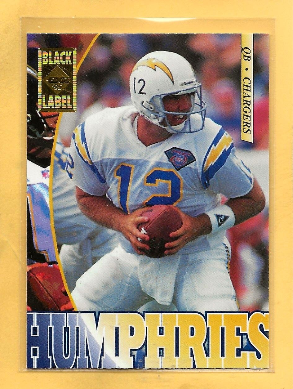 STAN HUMPHRIES - 1995 Collector's Edge "Black Label" - #169 - Chargers ...
