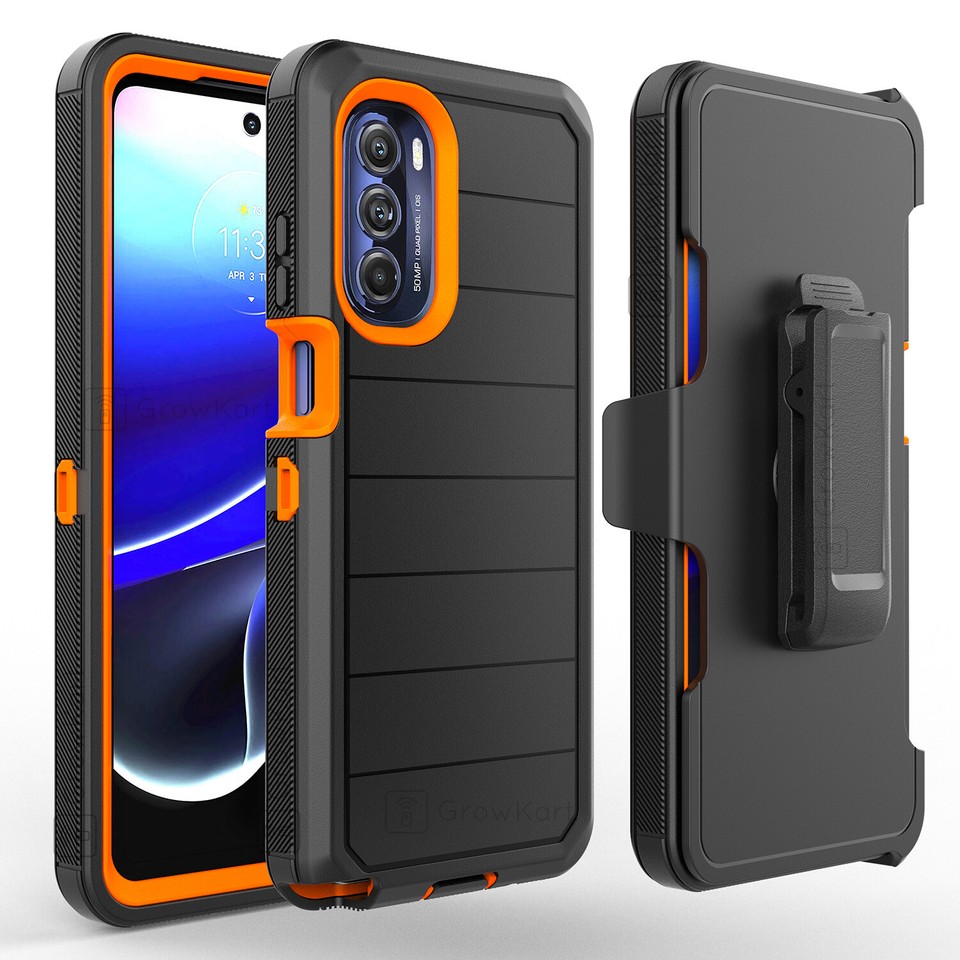 Rugged ShockProof Armor Hybrid Phone Case Cover Belt Clip Stand Screen ...
