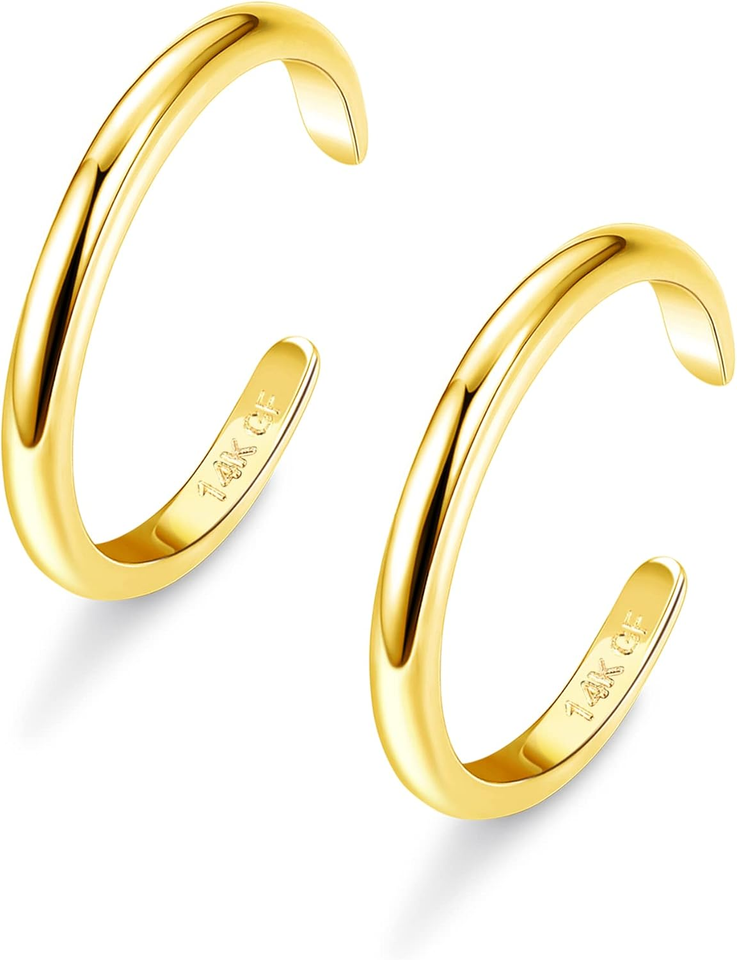 14K Gold Filled Toe Rings Adjustable Toe Ring for Women Thin Toe Rings ...