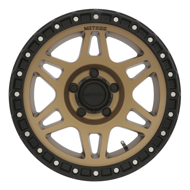 Method MR312 17x9 -12mm Offset 5x5 71.5mm CB Method Bronze/Black Wheel ...