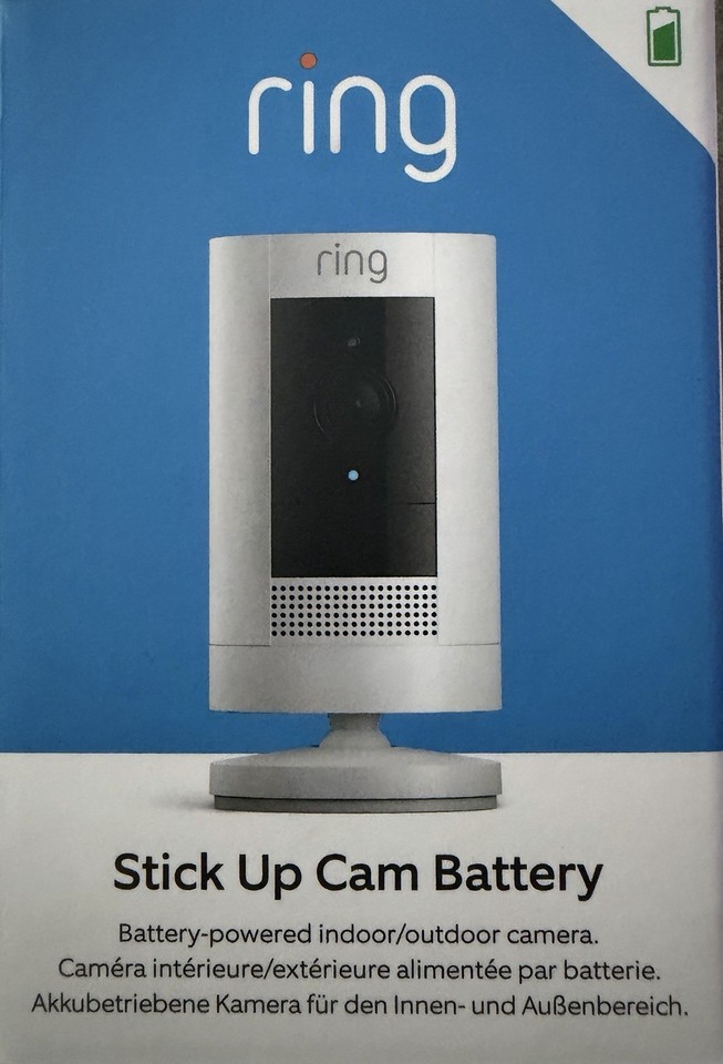 Ring Stick Up Wireless Security Camera Indoor/Outdoor Battery | eBay UK