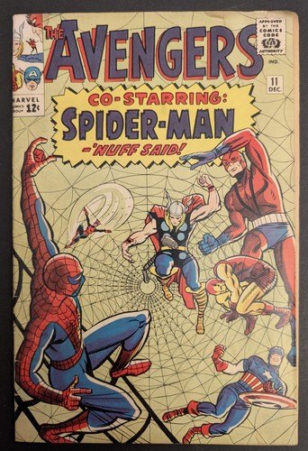 Avengers #11 - Early Spider-Man Appearance - Jack Kirby - Stan Lee ...