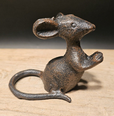 Antique Vintage Style Cast Iron Mouse | eBay