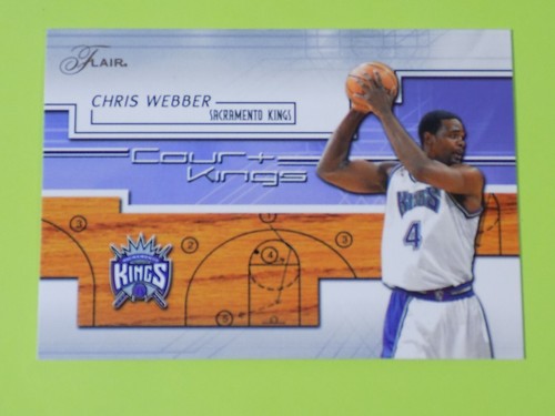 CHRIS WEBBER 2002 Flair Court Kings #25 Basketball Card SACREMENTO ...