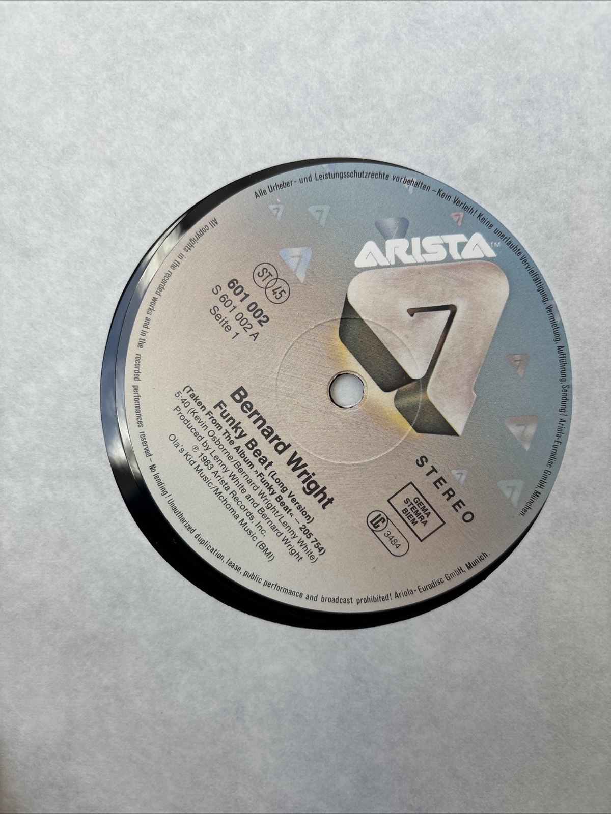 Lp Maxi 45T Bernard Wright Funky Beat | eBay