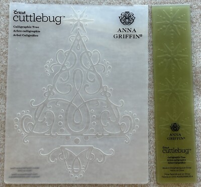 Cricut Cuttlebug Anna Griffin CALLIGRAPHIC TREE 4.5”x5.5” Embossing ...