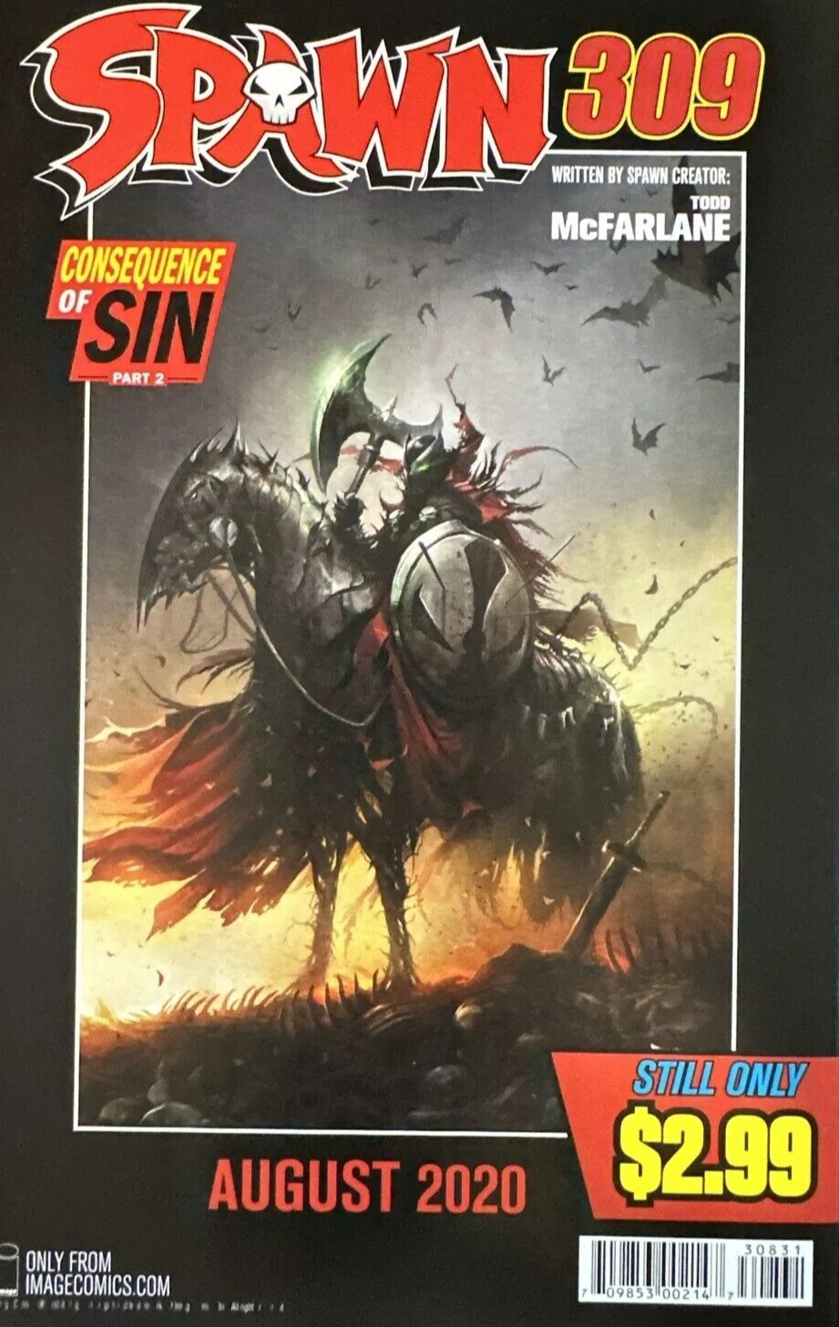 Spawn Comic 308 First Print Cover B Francesco Mattina Variant 2020 ...