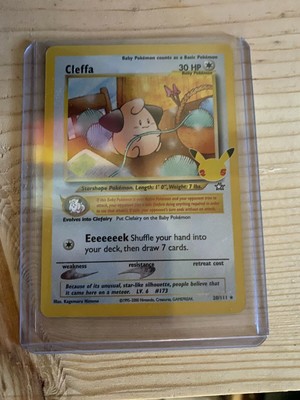 Cleffa 20/111 Pokemon Celebration Set Holo Black Star Rare | eBay