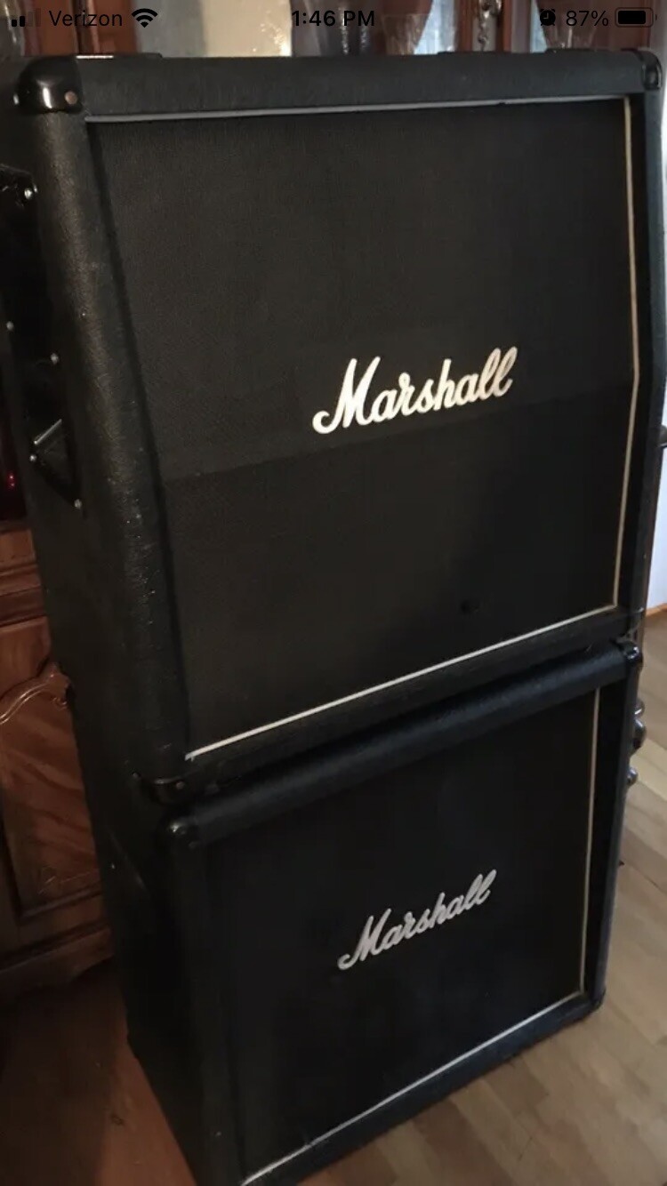 Marshall Valvestate 8100 Amp W/ 1965 A+B 4X10 Celestion Cabinets NJ ...