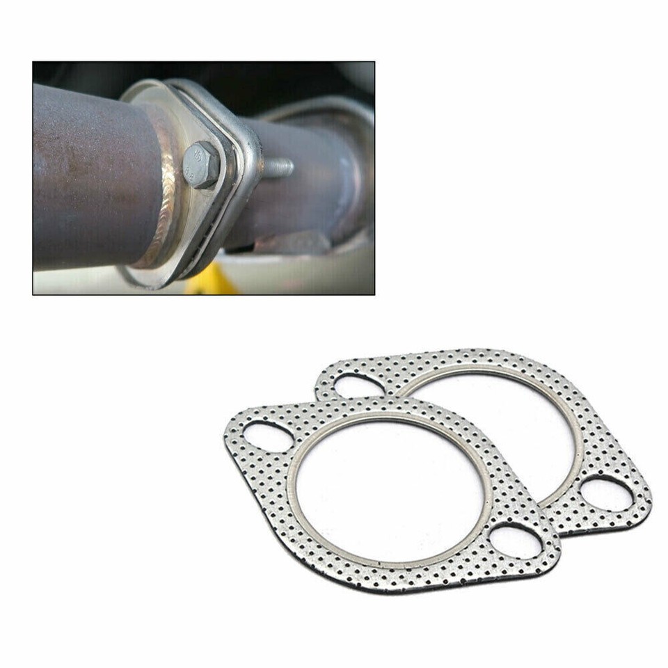 3 Inch Exhaust Gasket 2-Bolt 78mm Flange High Temperature Gasket Fire ...