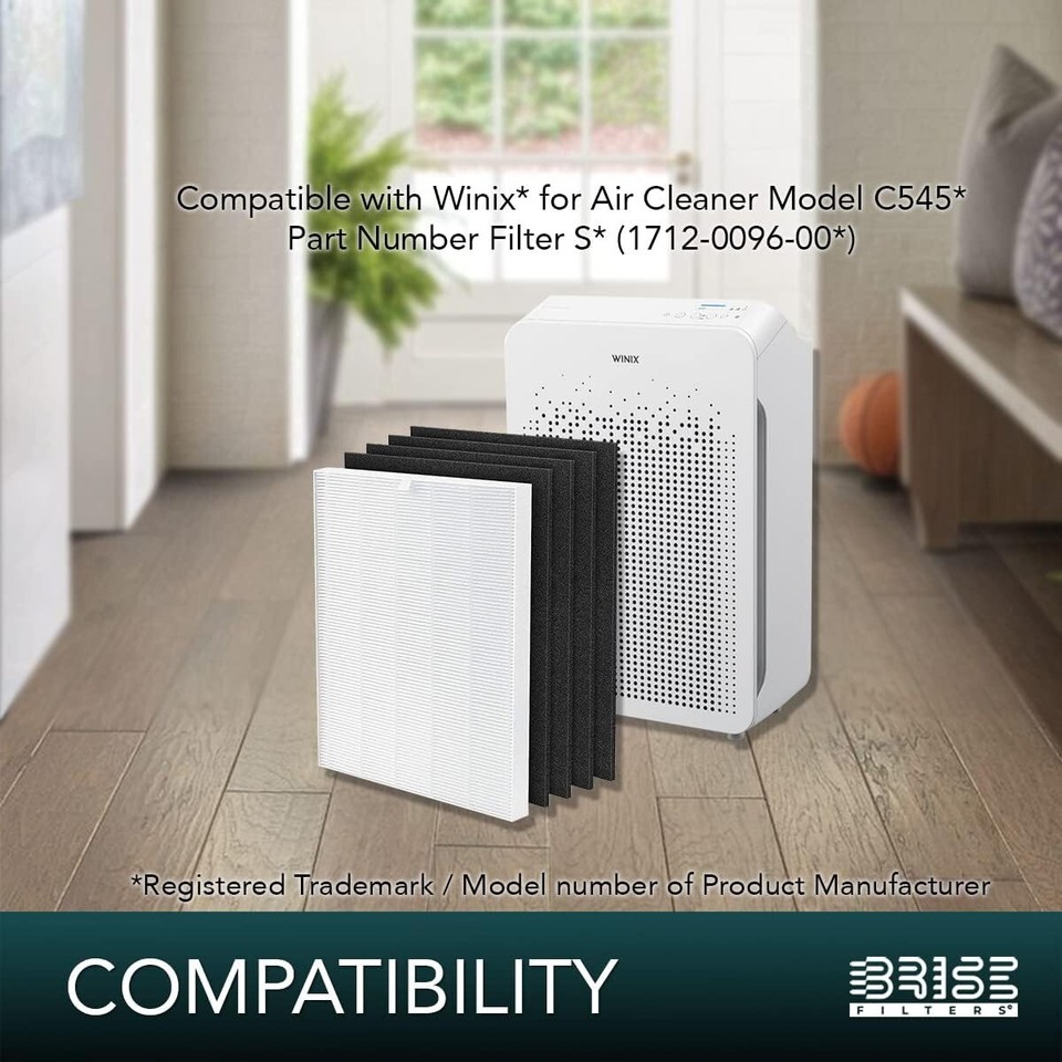 C545 True HEPA Replacement Filter S - Compatible with Winix C545 Air ...