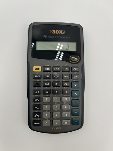 Texas Instruments Scientific Calculator TI 30XA Solar Power Gray | eBay