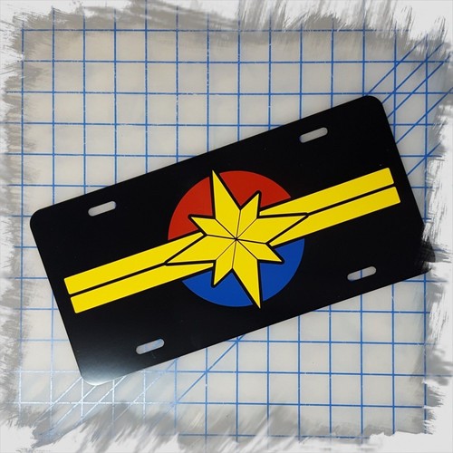 CAPTAIN MARVEL CUSTOM LICENSE PLATE / VANITY PLATE | eBay