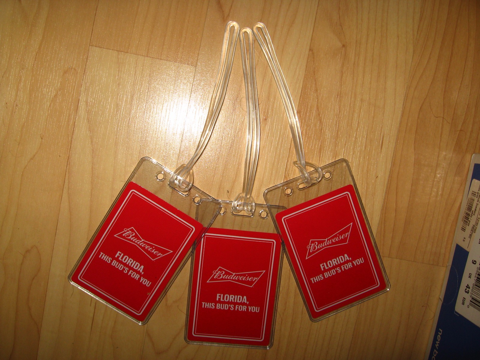 Budweiser Luggage Tags - Florida Bud Beer Red & White Suitcase Name Set ...