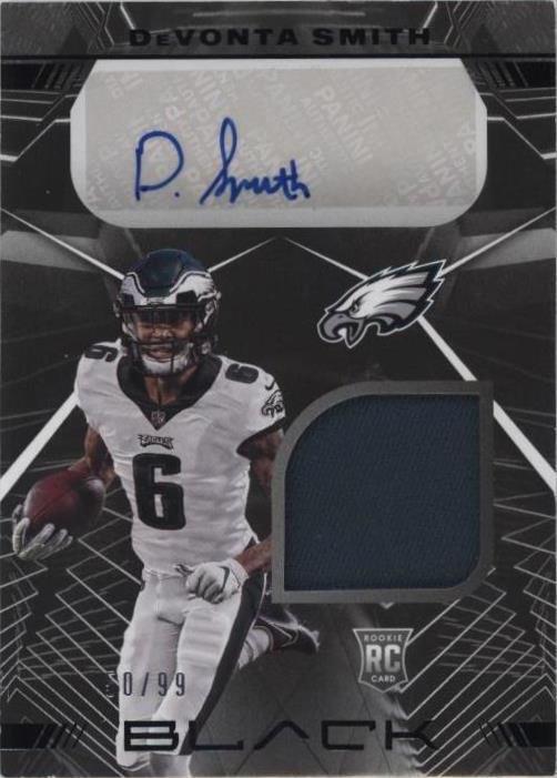 2021 Panini Black - Rookie Signature Materials Devonta Smith #RSM-DS ...