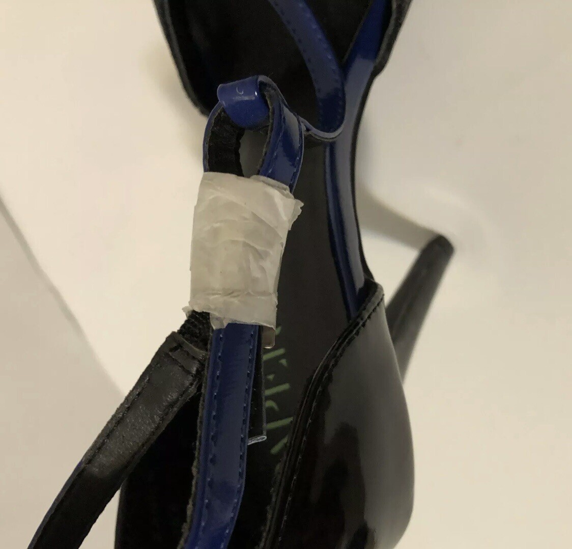 Paper Fox heels Adult size 8 US Black Blue Stiletto New Women’s | eBay