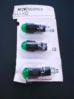 1PCS AP2M266G IDEC Miniature Pilot Light LED Green Dome Shape 6V DC ±5% ...