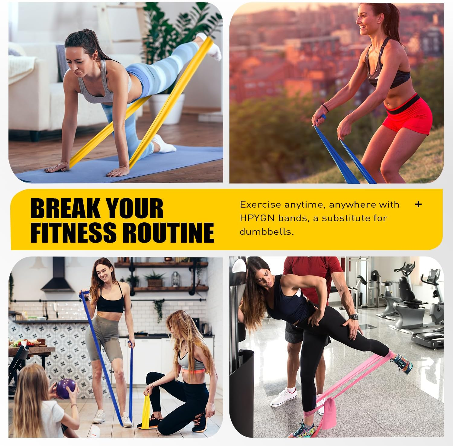 Resistance Bands, Exercise Bands, Physical Therapy Bands for Strength ...