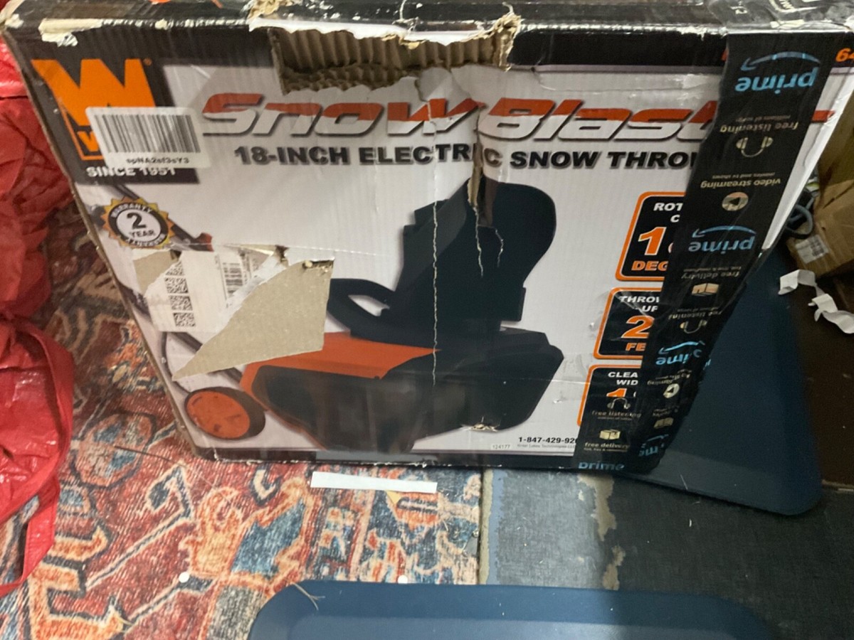 13 Amp Snow Blaster WEN 5662 Electric Snow Thrower - 13 Amp 18-Inch ...