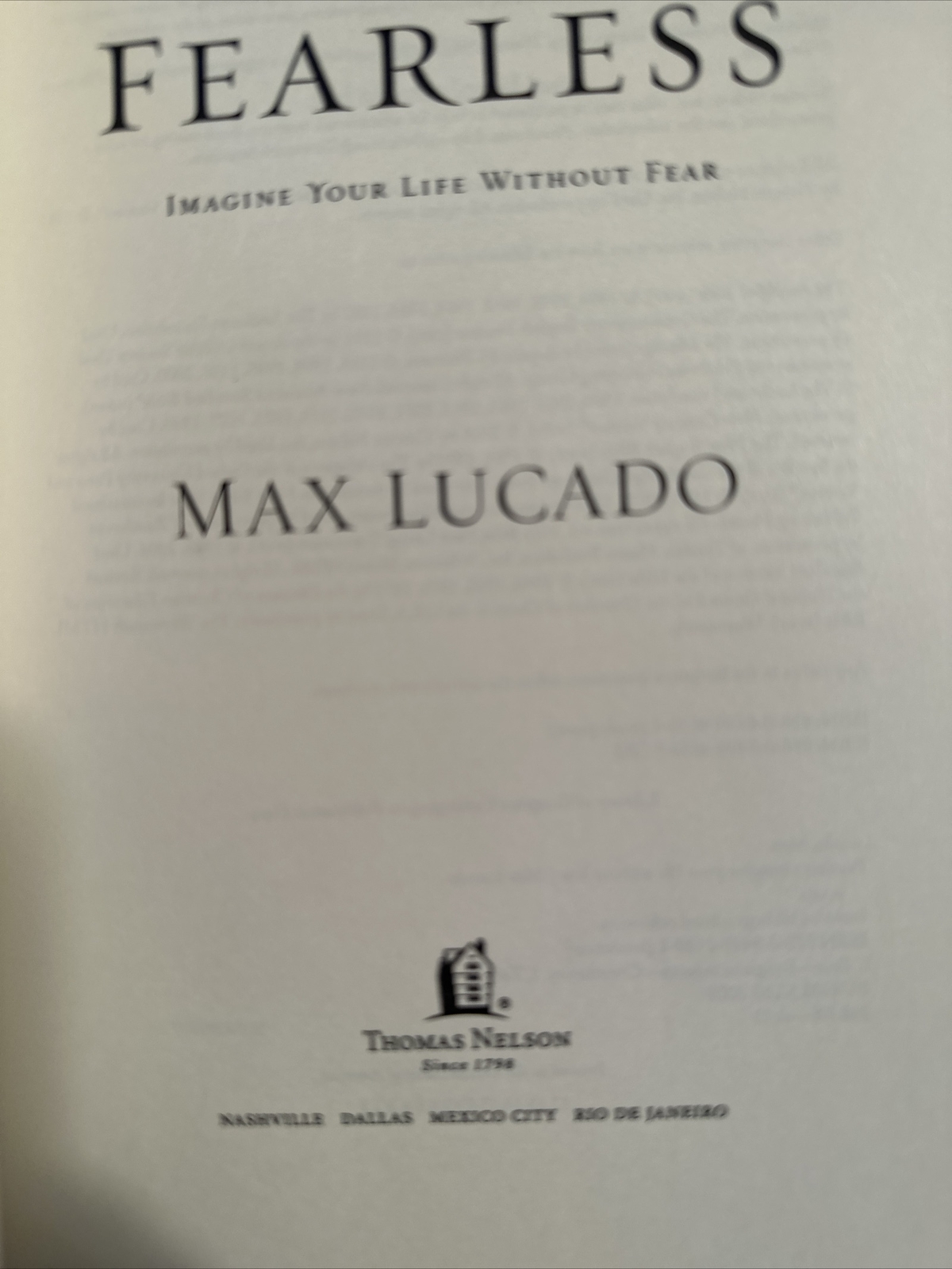 Fearless by Max Lucado (2012, Trade Paperback) for sale online | eBay