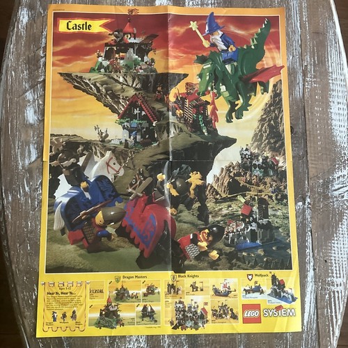 Vintage Lego System Castle (1993) Set Large Poster 16” x 21" | eBay
