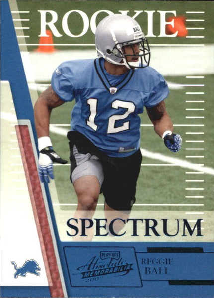 2007 Playoff Absolute Memorabilia - Rookie Spectrum Blue #190 Reggie ...