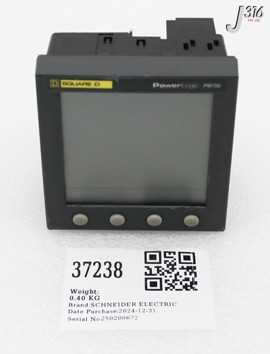 37238 SCHNEIDER ELECTRIC POWER METER, POWERLOGIC, 700 SERIES (PARTS ...