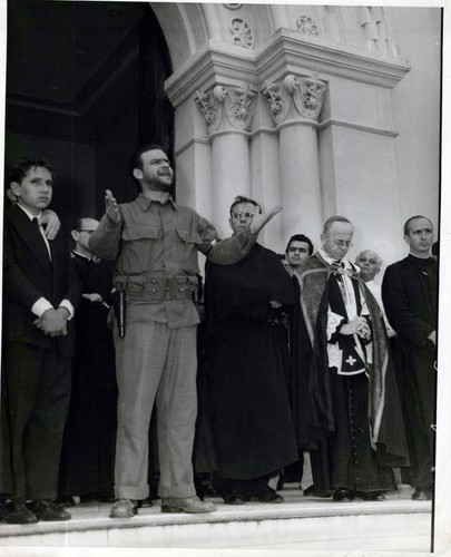Cuba Cuban Batista Army + Catholic Church (1950s) Vintage Press Photo ...