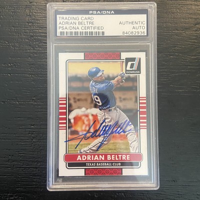Adrian Beltre 2015 Donruss Signed Autograph PSA DNA Card Texas Rangers ...