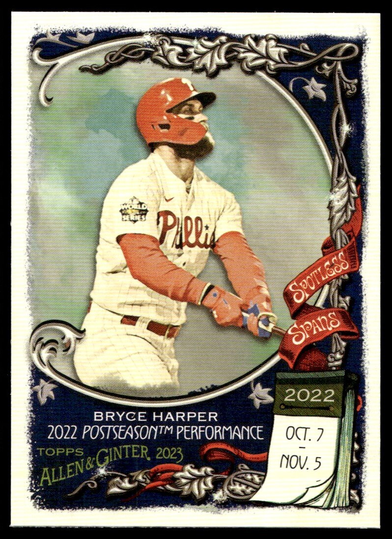 2023 Topps Allen & Ginter Spotless Spans Bryce Harper G38 #SS-34 | eBay