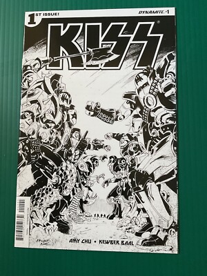 KISS COMICS #1 IDW COMICS BLACK AND WHITE VARIANT LIVE FOR SALE NOW ...