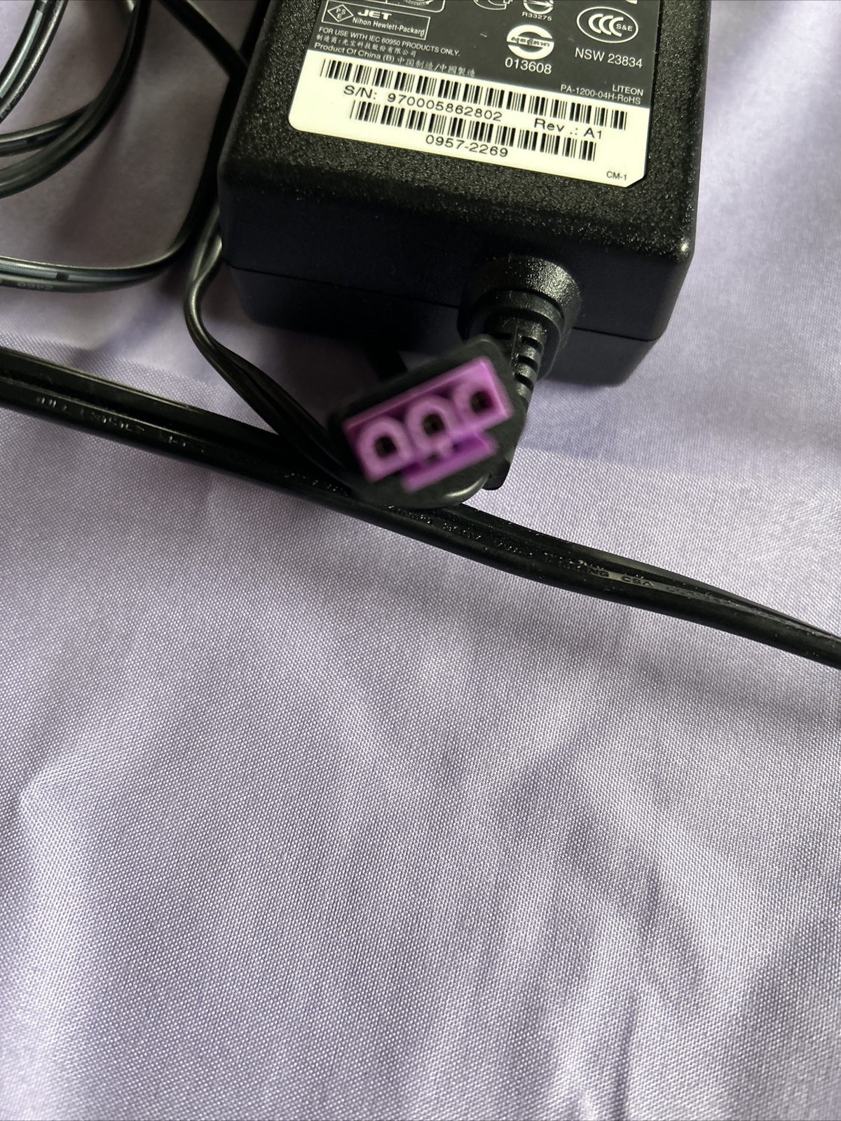 Genuine AC Power Adapter Charger For HP Printer 0957-2269 0957-2242 ...