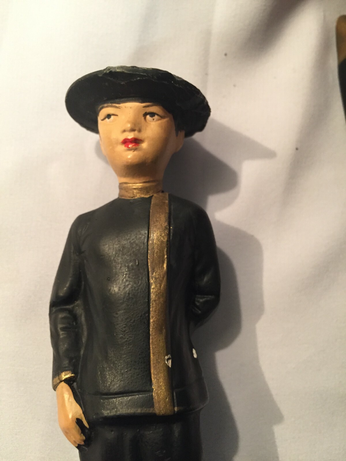 Vintage Chalkware Figurines Asian Couple Alexander Backer Co Hand ...