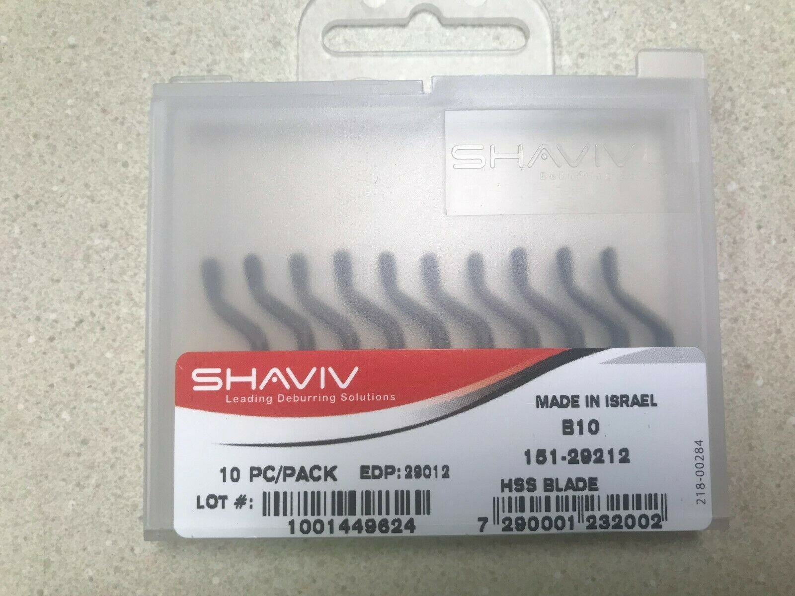 B10 Deburring Blades High Speed Steel Package of 10 pieces SHAVIV ...