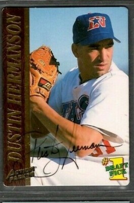 1995 Action Packed #54 Dustin Hermanson Las Vegas Stars Signed ...