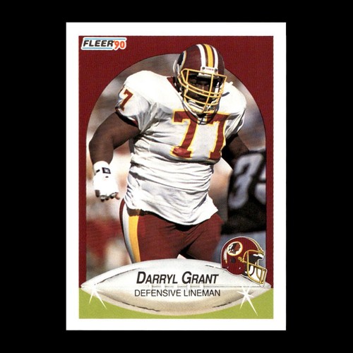 Darryl Grant 1990 Fleer Washington Redskins #155 R325B 57 | eBay