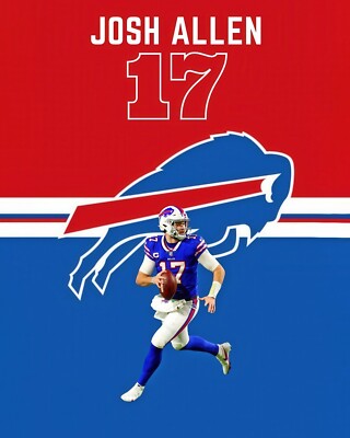 Josh Allen Buffalo Bills NFL 8"X10" Glossy Photo Print Graphic Art 6 | eBay