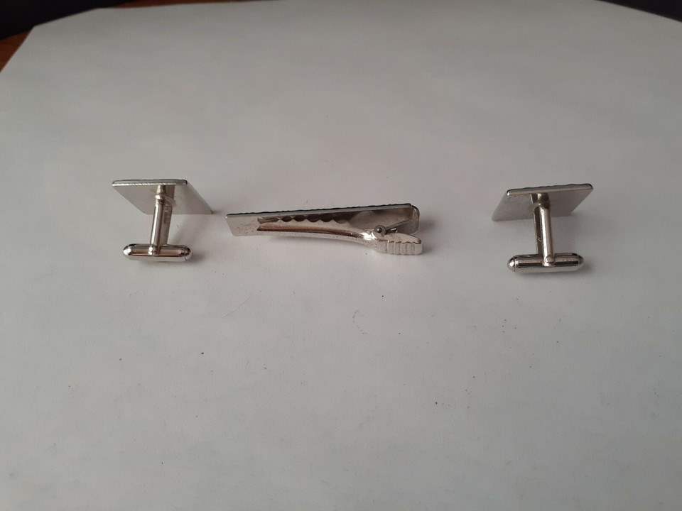 Mens Cuff Links And Tie Tack A Set Of Three | eBay