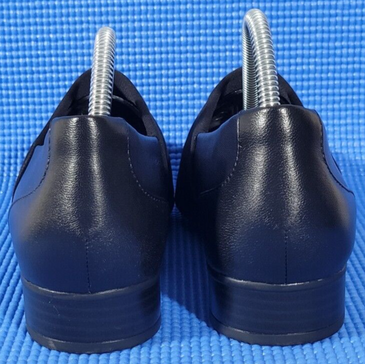 Clarks Channing Ann 22545 Slip on Loafer Black Leather Women's Size 9m ...