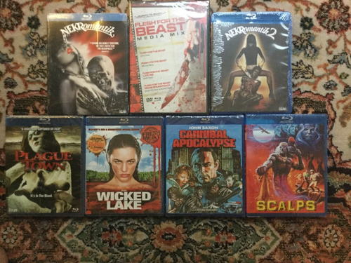 7 Blu-ray Horror : Cannibal Apocalypse + Scalps + Flesh for the Beast ...