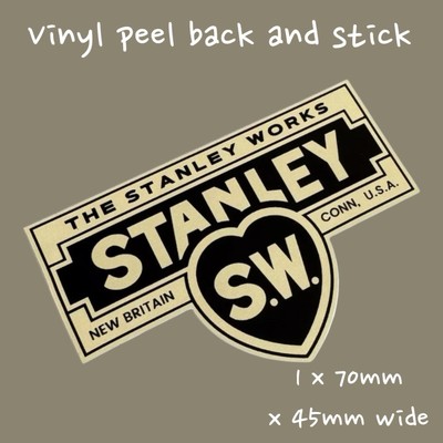 SW Sweetheart Stanley Tools Vinyl sticker restoration vintage plane ...