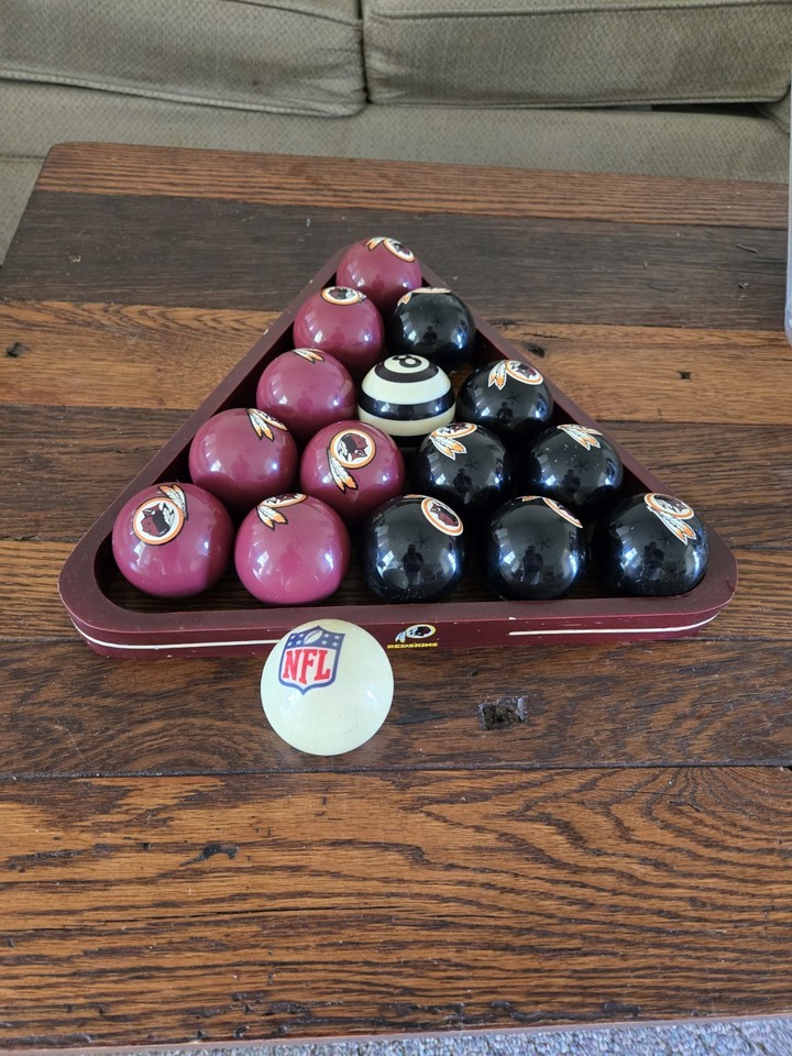 NFL RARE Collector’s Edition Vintage Billiard Ball Set WASHINGTON ...